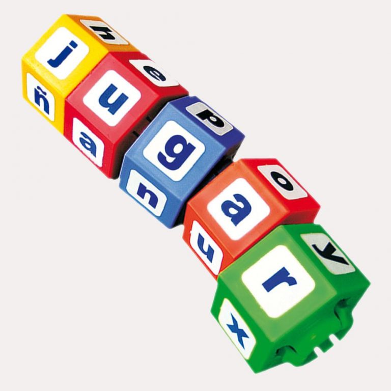 ABC Dados con 40 piezas | Polillita Material Didáctico