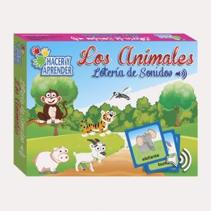 Lotería de Sonidos LOS ANIMALES (en caja) | Polillita Material Didáctico