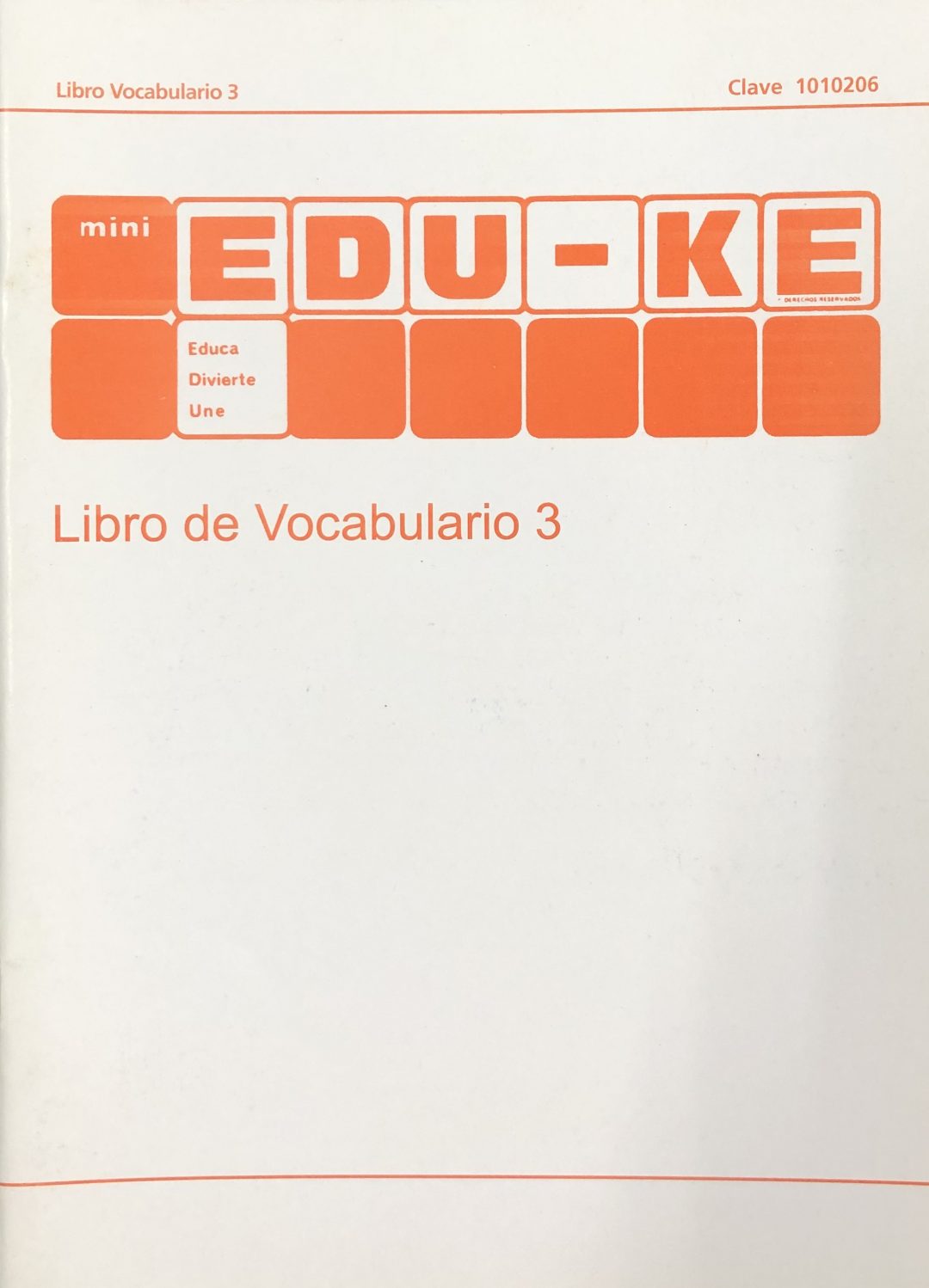 Libro de vocabulario 3 | Polillita Material Didáctico