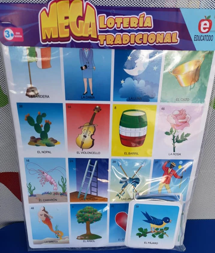 MEGA LOTERÍA TRADICIONAL M-0521 | Polillita Material Didáctico