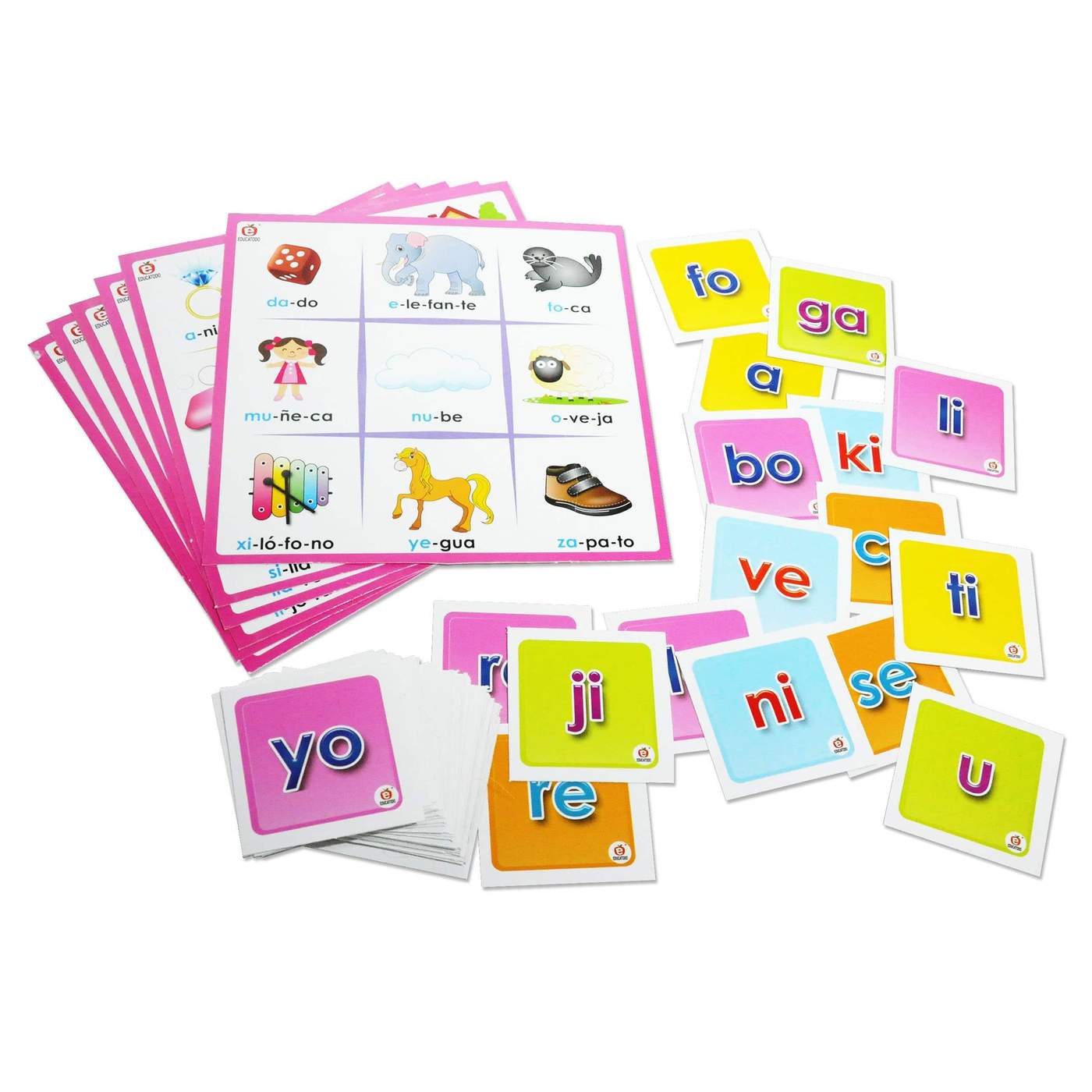 LOTERÍA DE SÍLABAS M-0052 | Polillita Material Didáctico