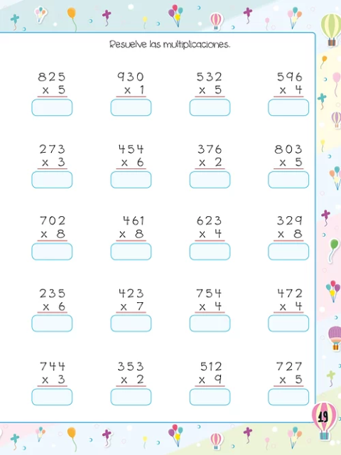 Mi libro de tablas | Polillita Material Didáctico