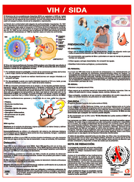 Póster VIH / Sida | Polillita Material Didáctico