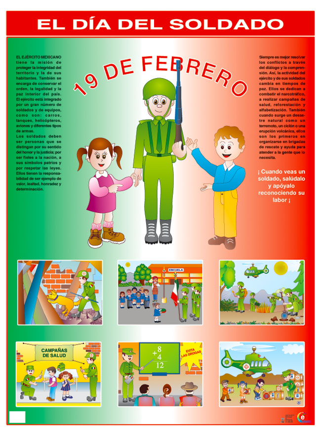 Póster El Día del Soldado | Polillita Material Didáctico