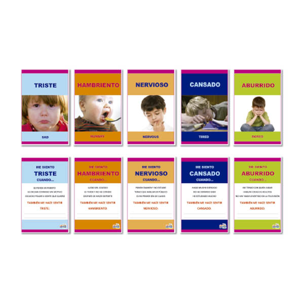 Tarjetas de Emociones | Polillita Material Didáctico