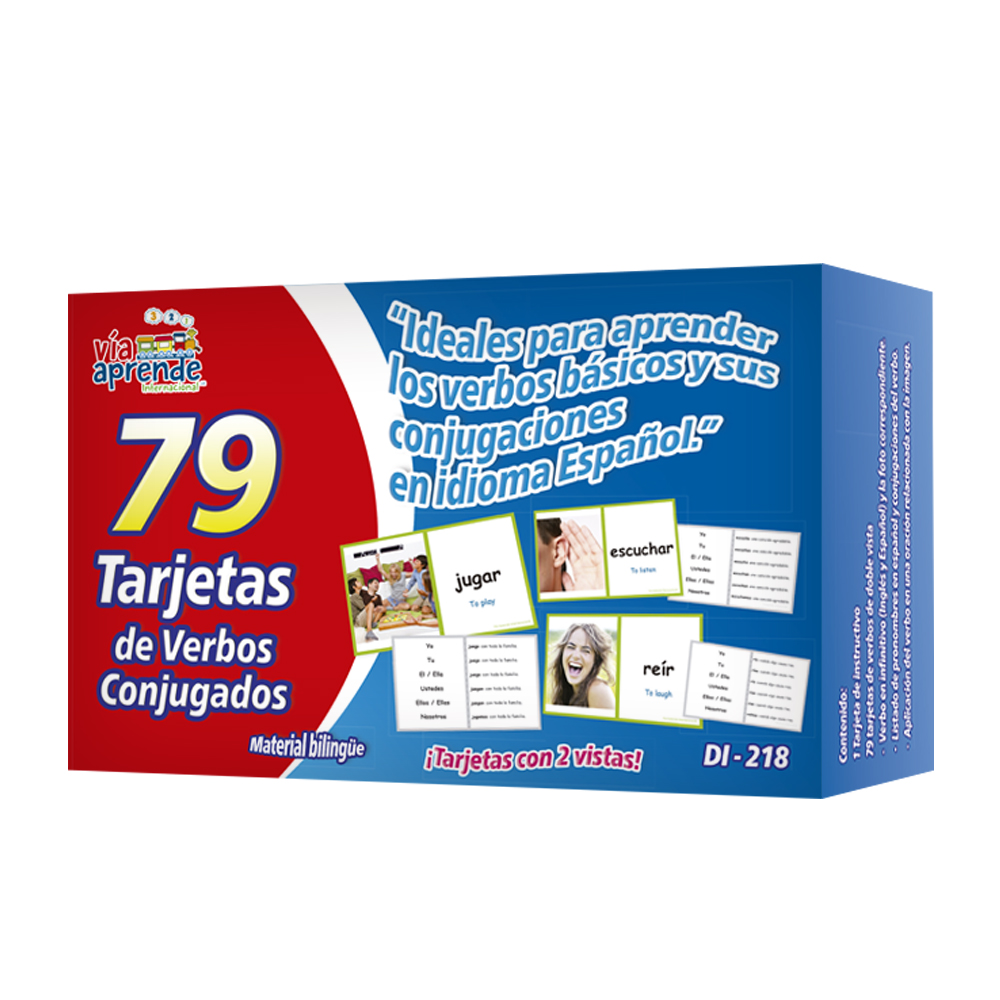 TARJETAS DE VERBOS CONJUGADOS | Polillita Material Didáctico