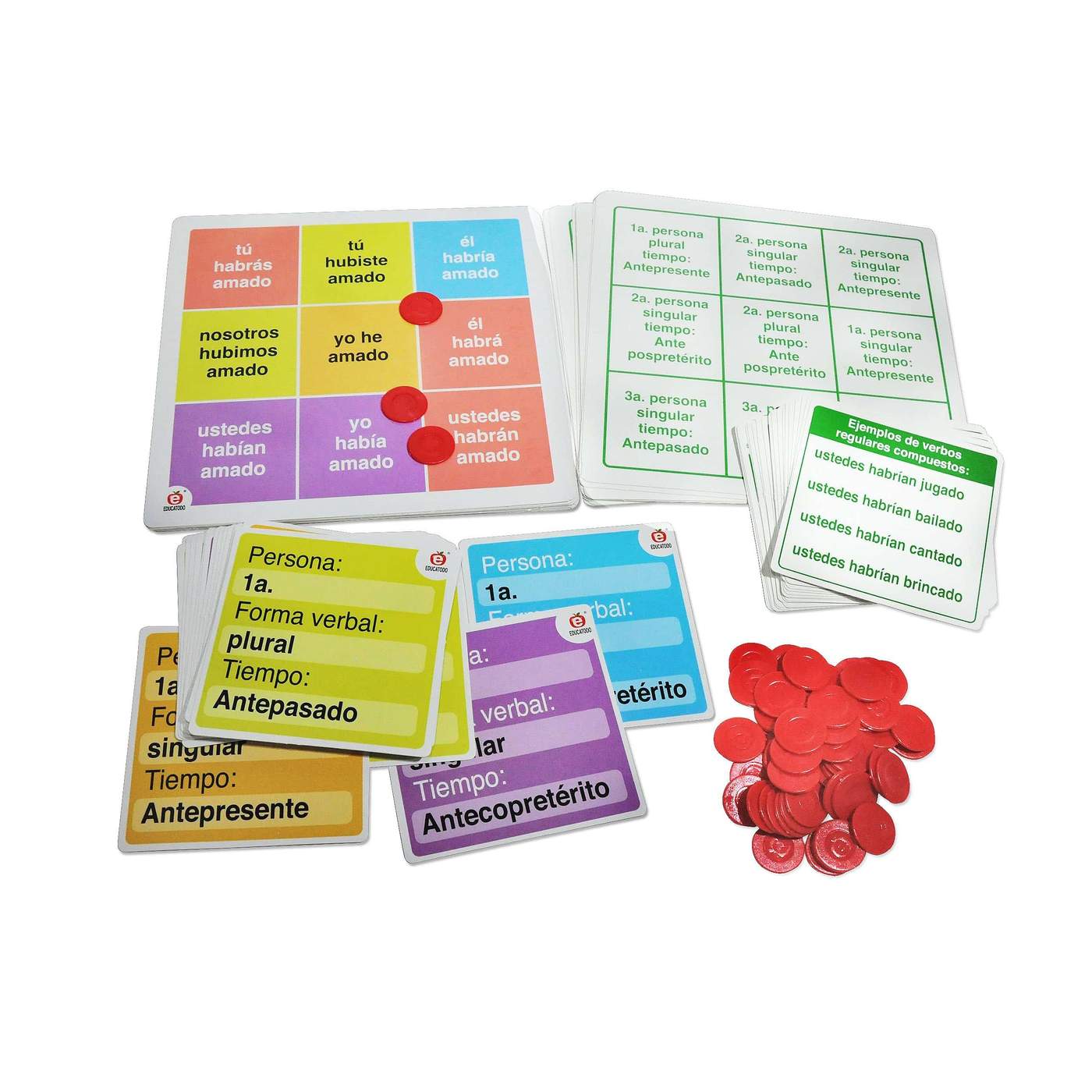 LOTERIA DE CONJUGACION COMPUESTA | Polillita Material Didáctico